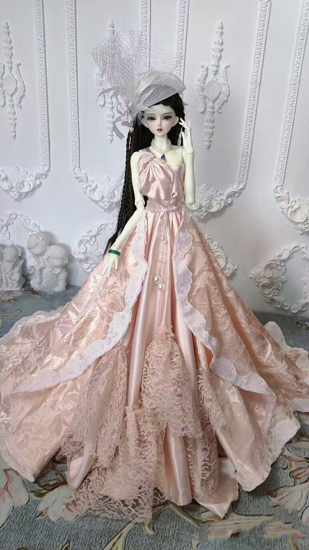 1/3 Bjd Clothes Girl Doll Clothing,beautiful Pink Doll Dress Bjd ...