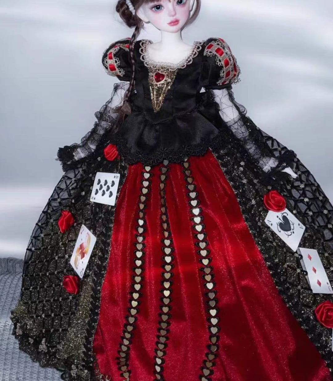 1/6 1/5 1/4 Bjd Doll Clothes,bjd Doll Clothing "red Queen" Cosplay Doll ...