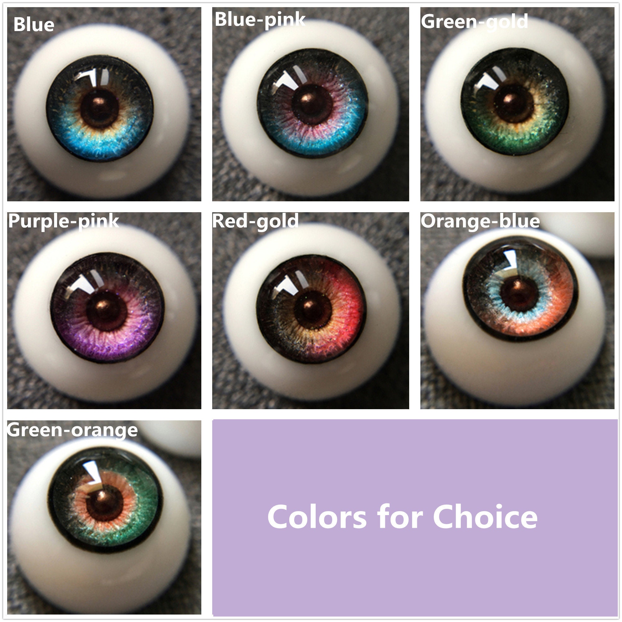 7 Colors Doll Eyes • Safety Eyes • Custom Doll Eyes • Toy Eyes • Toy ...