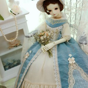 Medieval Victorian Bjd Dress,ball Jointed Doll Clothes for 1/3 1/4 Bjd ...