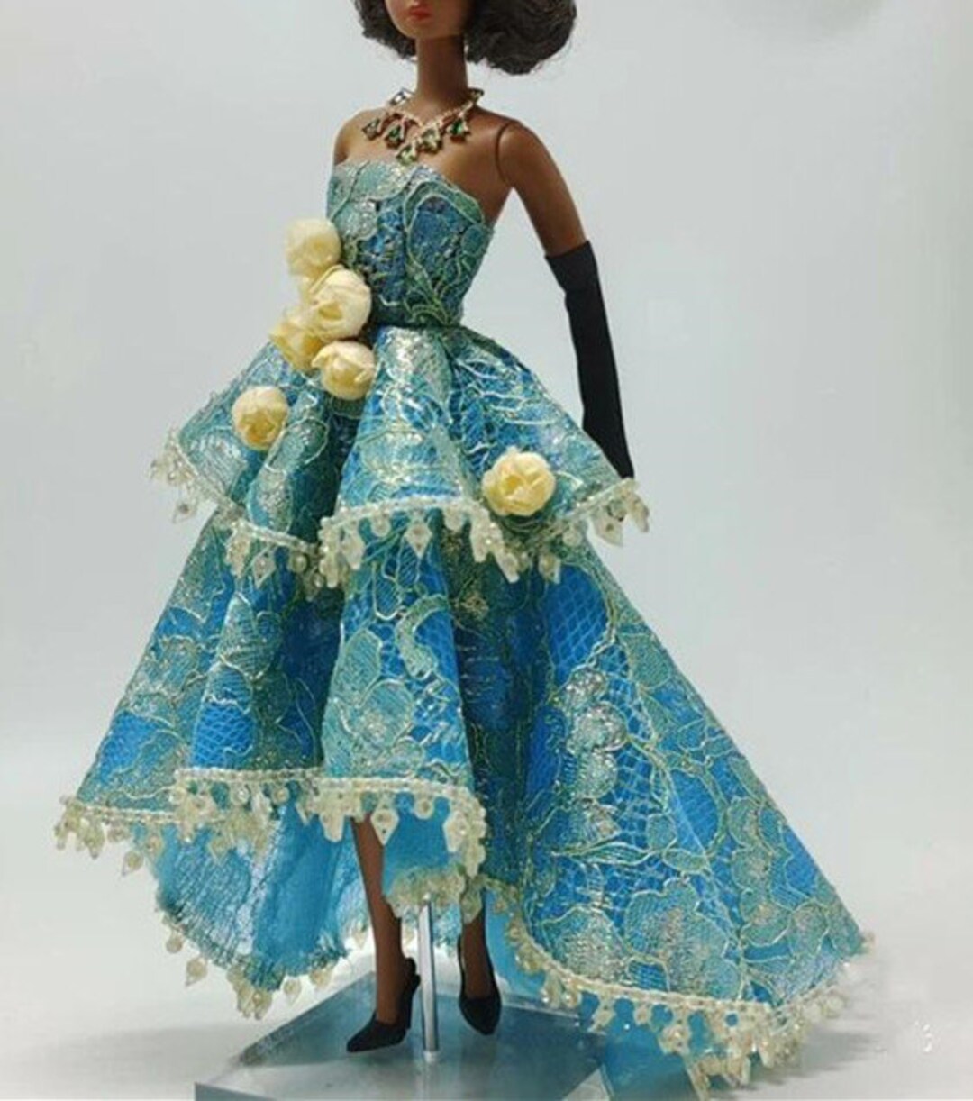 11 Inche 12 Inch Doll Clothes Blue Doll Dress,1/6 Scale Doll Dress Bjd ...