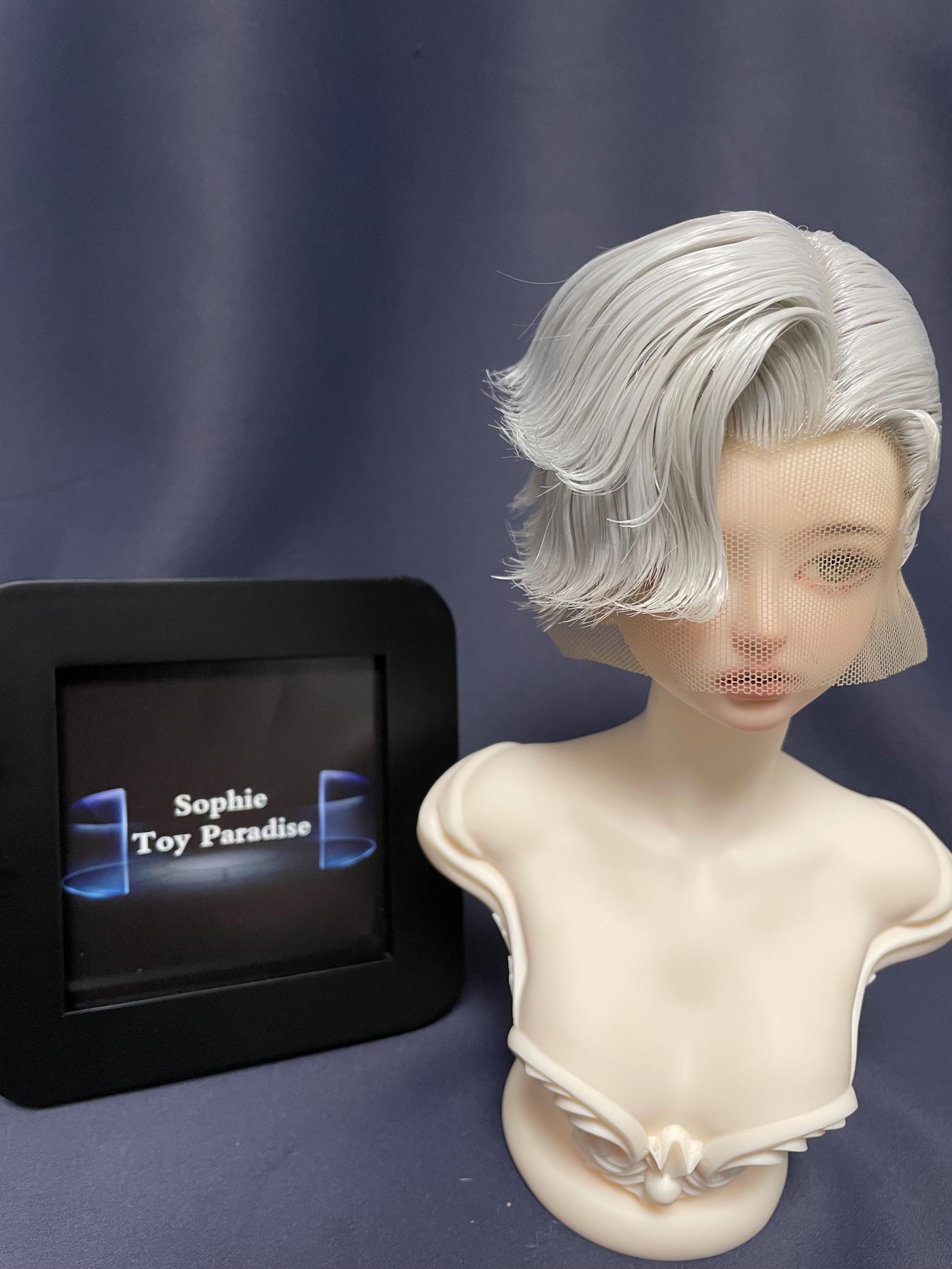 Cool Boy Doll Wig 8-9'' Curly Wig Short Doll Hair for BJD Male Doll ...