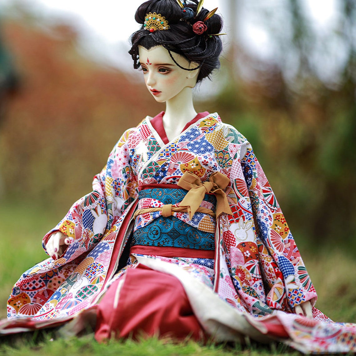 Japanese Kimono Doll Clothes 1/3 1/4 1/6 BJD Clothes for - Etsy