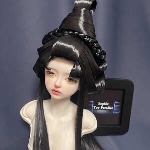 Custom Doll Wigs,black Wigs,long Doll Hair,1/3 1/4 Bjd Wig for Doll ...