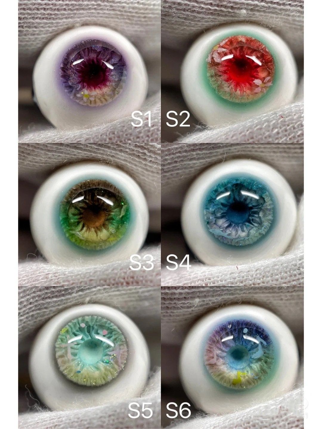 Blinking Doll Eyes,resin Bjd Eyes 12 -18mm Safety Eyes Craft Eyes for ...
