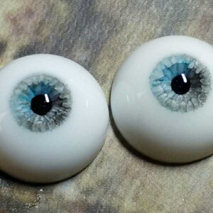 Realistic Resin Doll Eyes,blue Eyes,16mm 14mm 12mm Bjd Eyes,one Pair ...