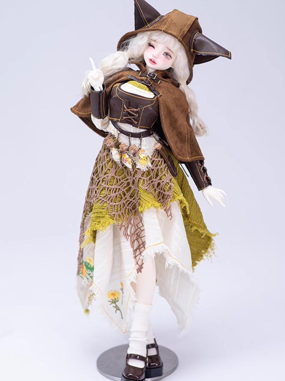 In Stock 1/4 Msd Bjd Clothes Girl Boy Doll Outfit Set Forest Green ...