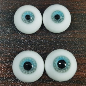 Realistic Resin Doll Eyes,blue Eyes,16mm 14mm 12mm Bjd Eyes,one Pair ...