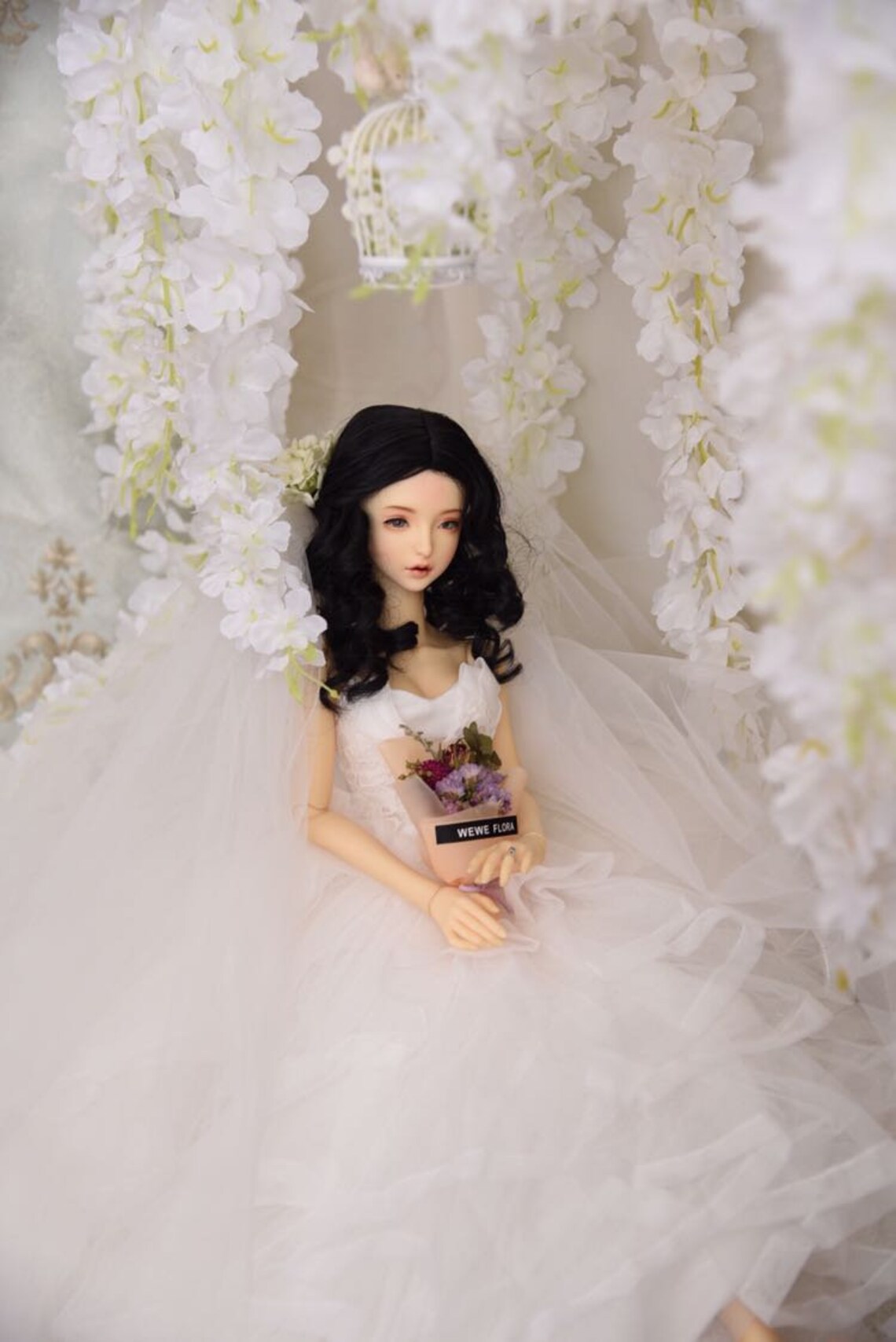 Wedding Dress Doll Clothesbjd Clothes for 1/6 1/4 1/3 Bjd - Etsy