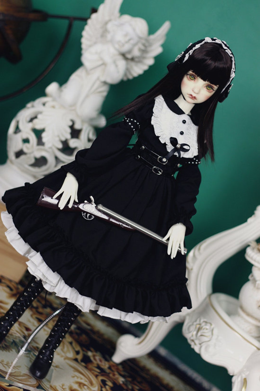 Custom Bjd Clothesblack Maid Dress for 1/4 1/3 Bjd Doll/big - Etsy