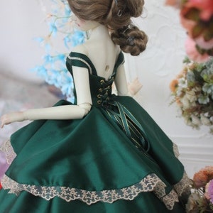 Doll Clothes 1/3 1/4 Bjd Clothes Green Dress for BJD Doll or Big Girl ...