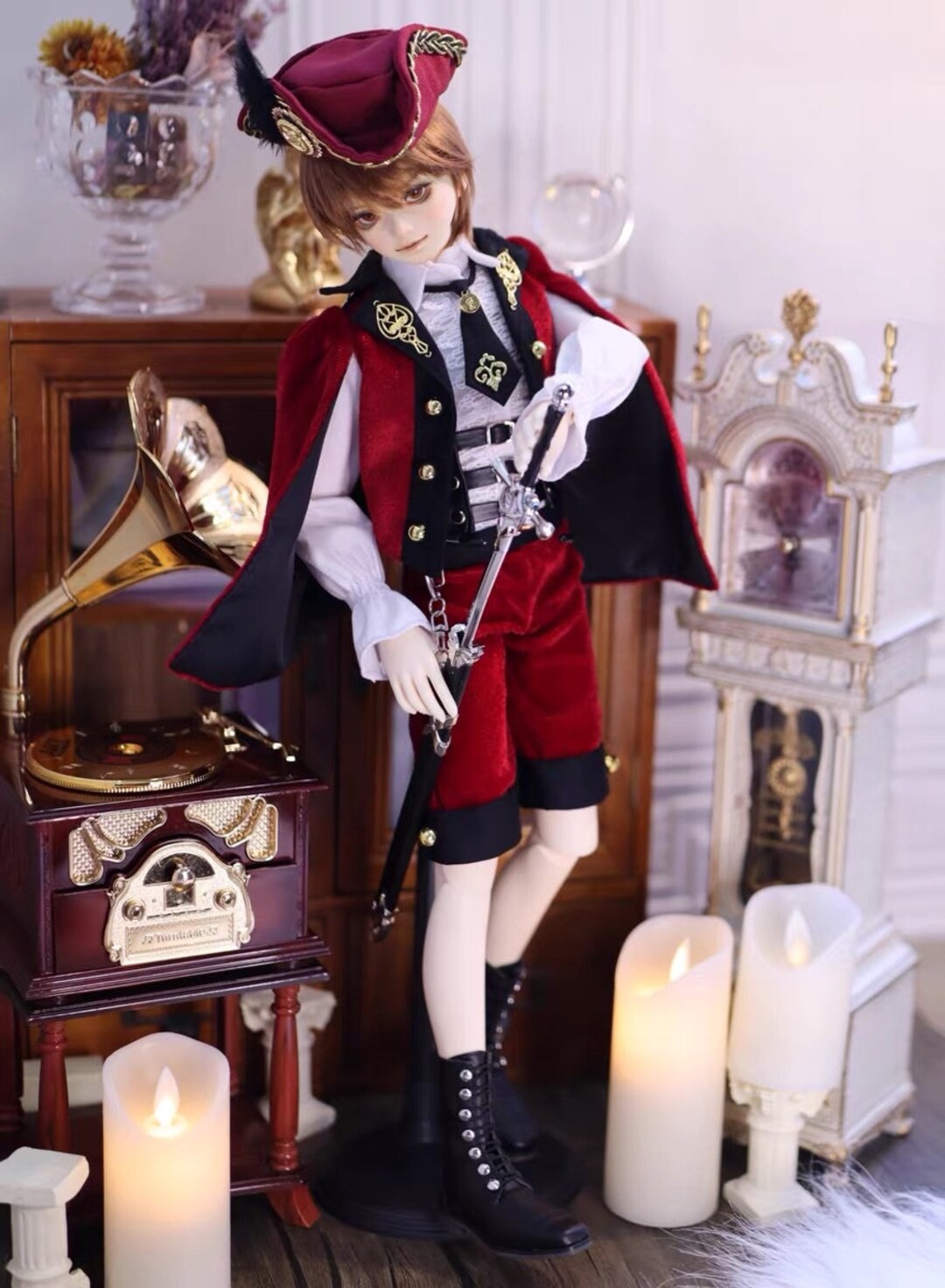 Knight Costume Cosplay Doll Clothes,custom Bjd Clothes,1/4 Bjd Formal ...