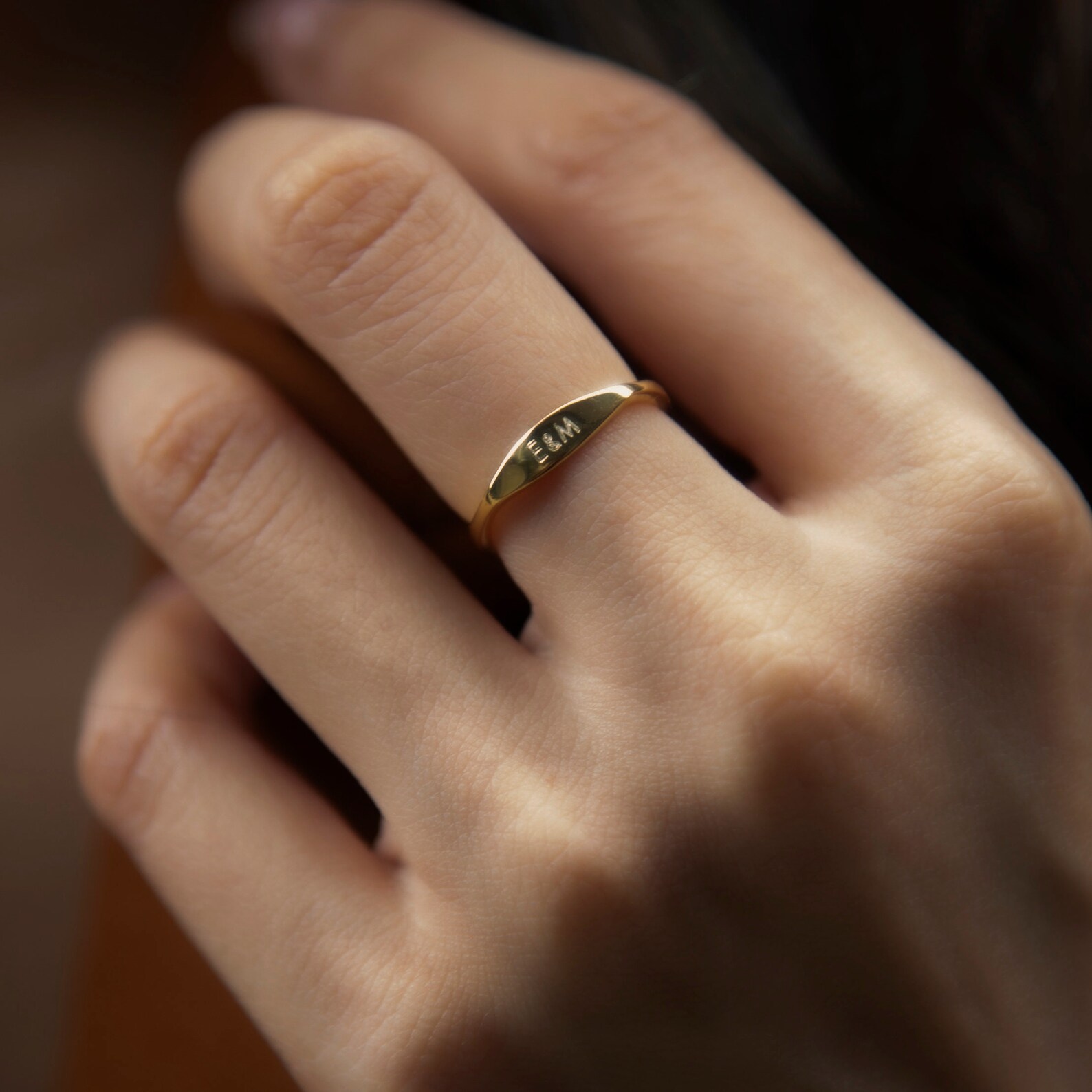 Stackable Design Ring Personalized Name Ring Custom - Etsy