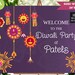 Diwali Sign, Diwali Welcome Sign, Hindu Festival Sign, Diwali Decor ...