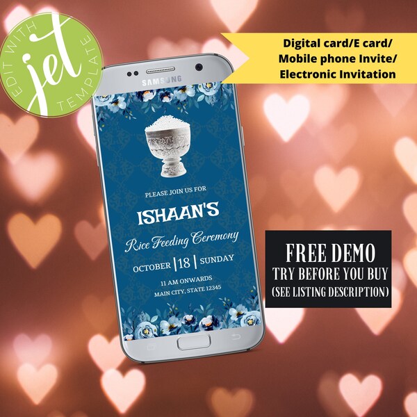 Pasni Ceremony Card - Etsy