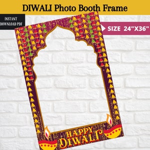 DIY Diwali Photo Booth Frame, Photo Booth Props, Festival Photo Prop ...