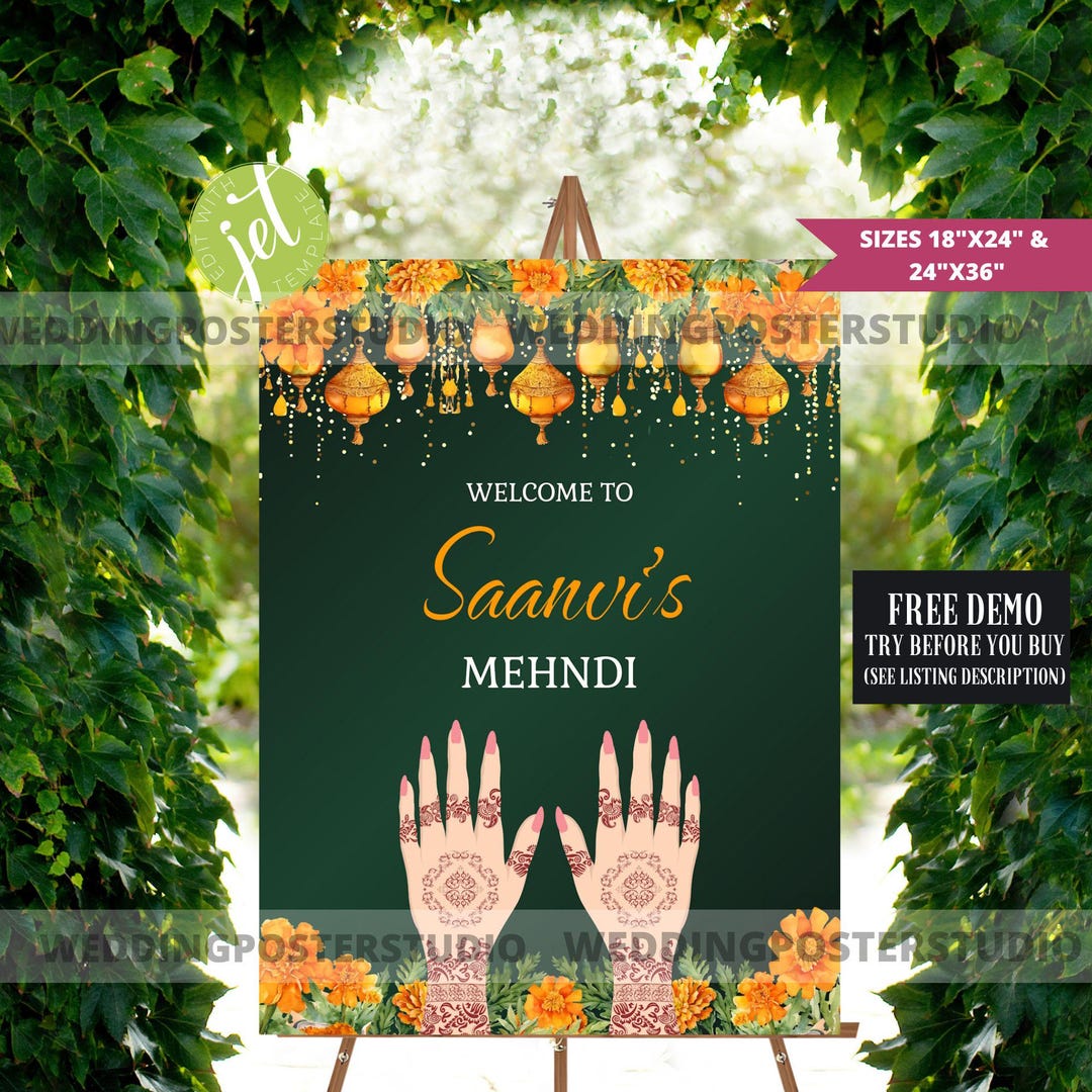 Mendhi Decor Sign, Henna Night Signs, Mehndi Sign, Henna Sign,henna ...