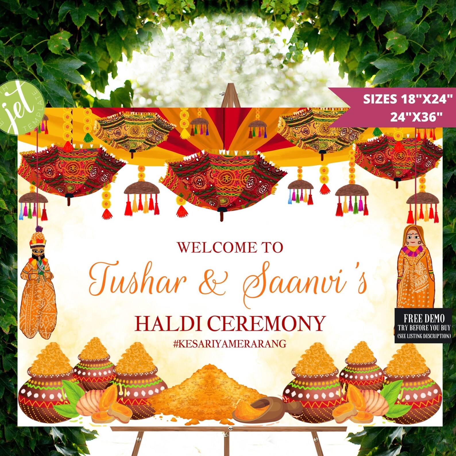 Haldi Sign Haldi Welcome Sign Vatna Sign Maticoor Sign - Etsy