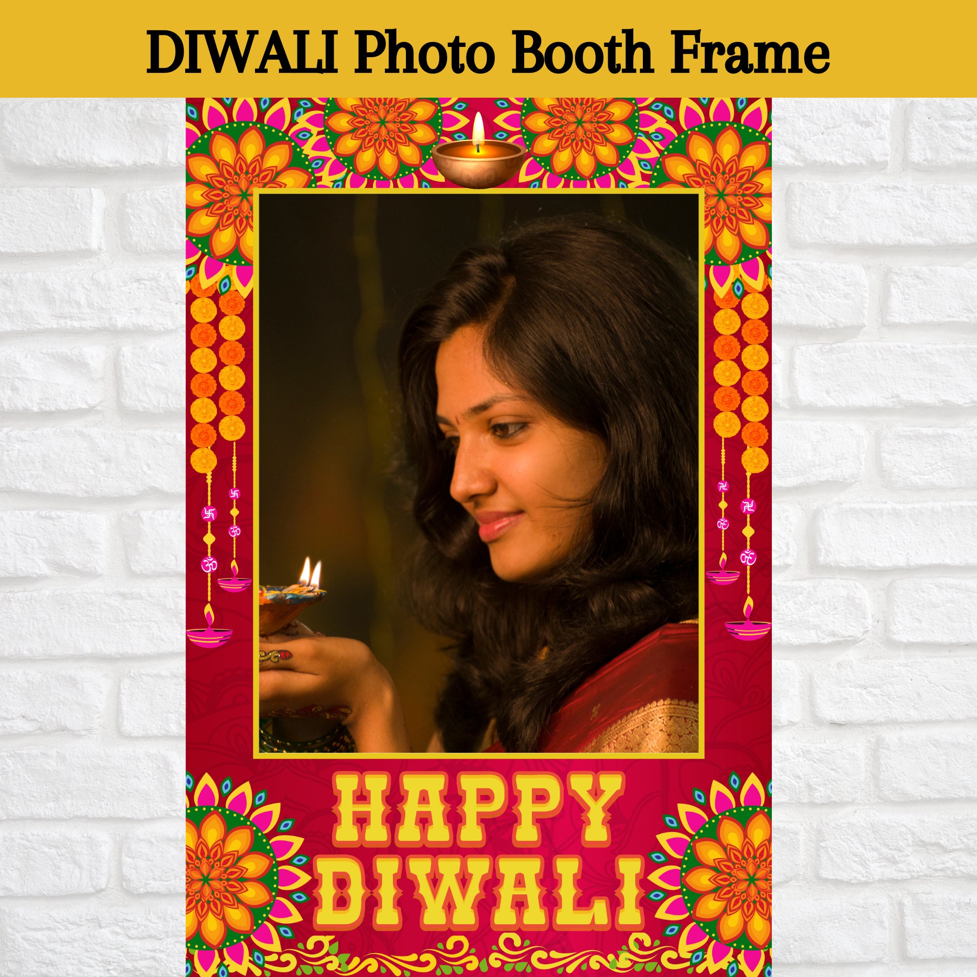 DIY Diwali Photo Booth Frame Photo Booth Props Festival - Etsy