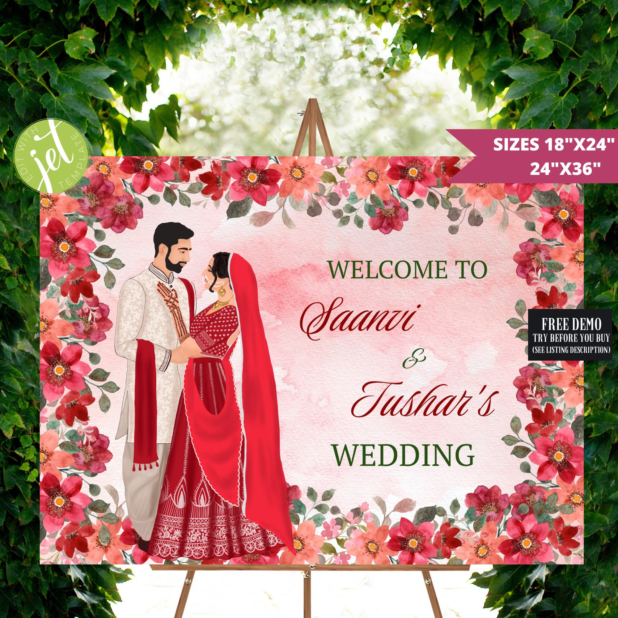Hindu Wedding Banner Designs