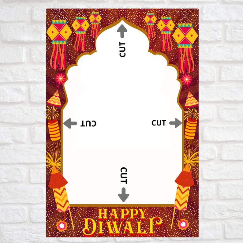 DIY Diwali Photo Booth Frame Photo Booth Props Festival - Etsy