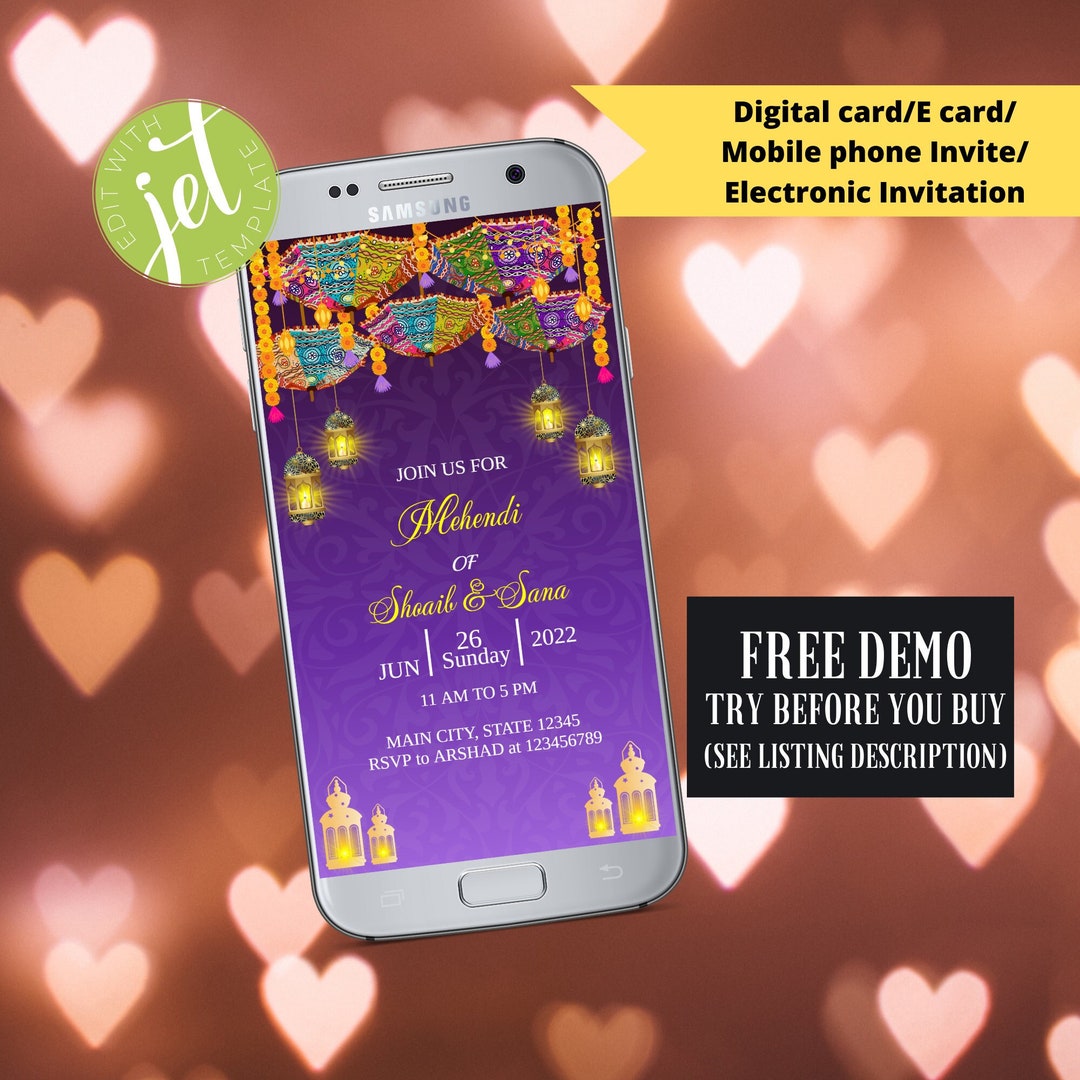 Customizable Mobile Phone Invite for Various Ocassions and Events ...