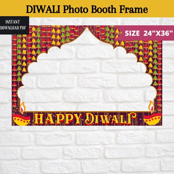 DIY Diwali Photo Booth Frame Photo Booth Props Festival - Etsy