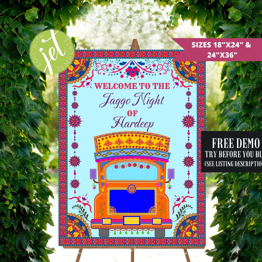 Punjabi Jaggo Sign, Jaggo Night Sign, Maiyan Sign, Jaggo Night, Punjabi ...