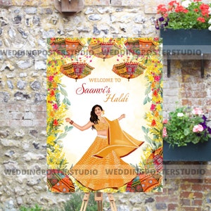 Haldi Sign, Haldi Welcome Sign, Wedding Haldi Sign, Indian Weddings ...