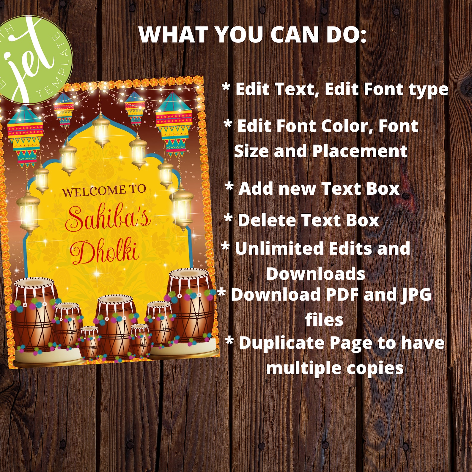 Dholki/sangeet Sign Wedding Dholki Sign Punjabi Weddings - Etsy