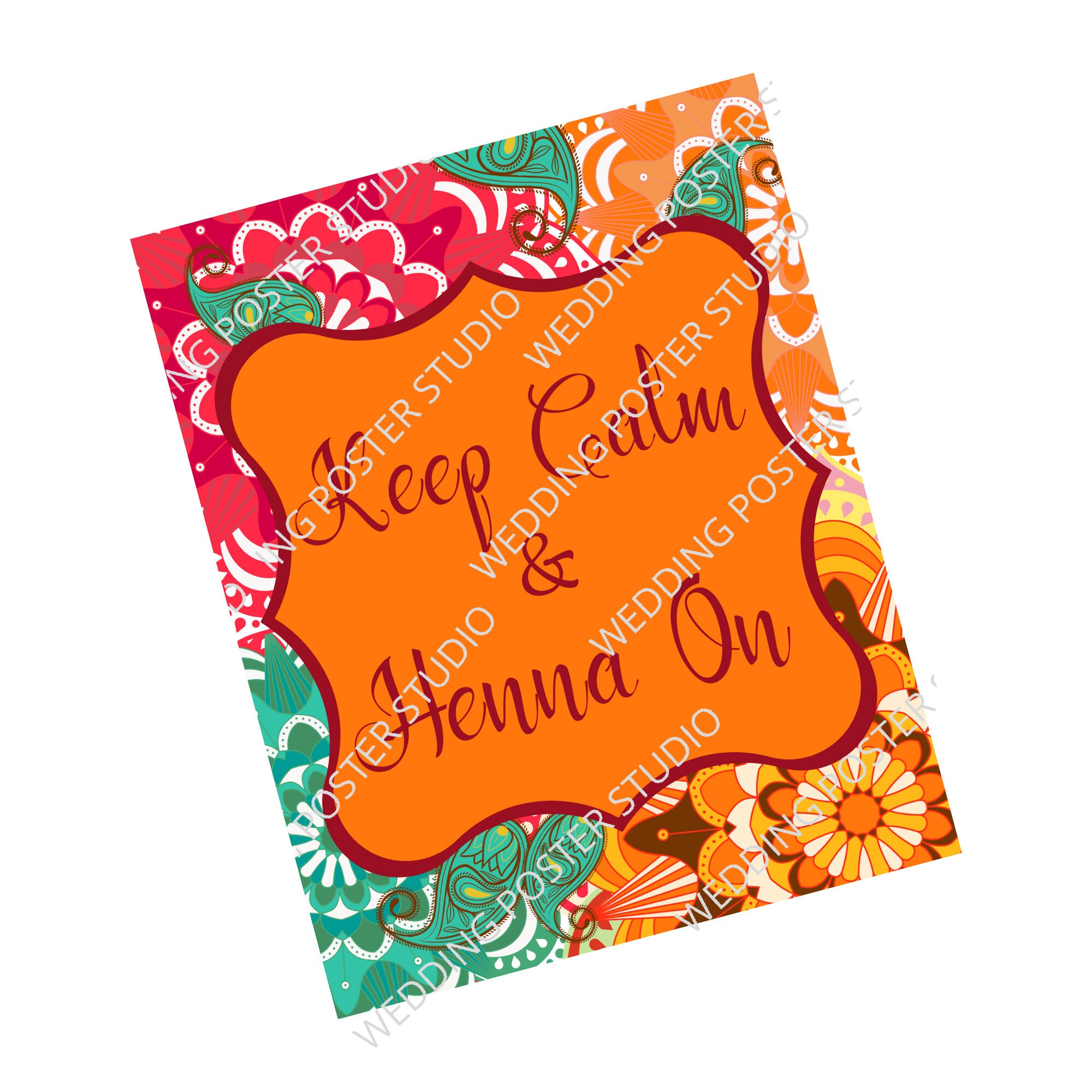 Henna Station Sign Henna Decor Mehendi Sign Indian wedding | Etsy