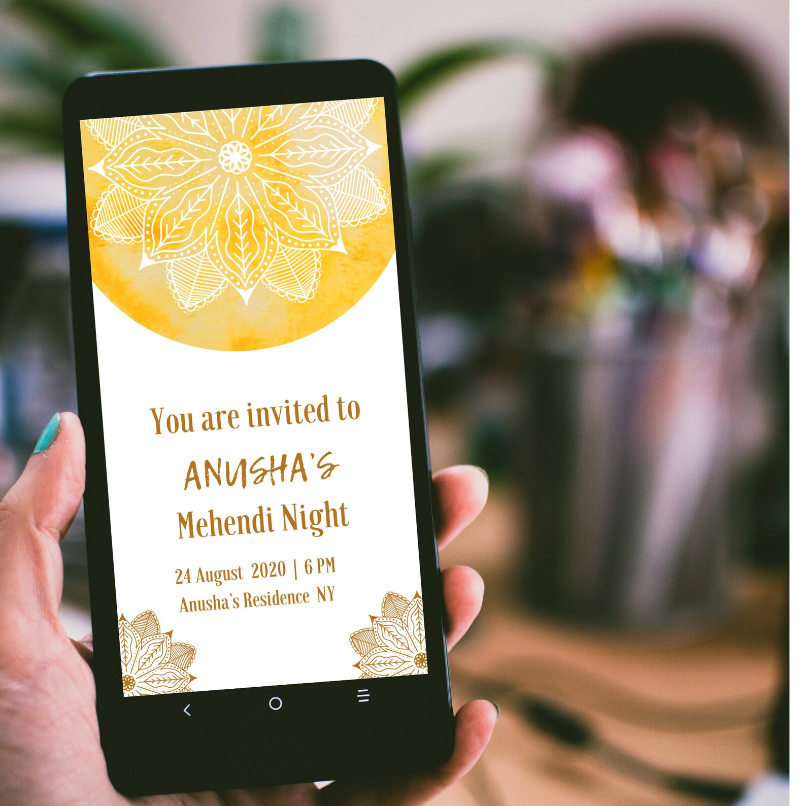 Customizable Mobile phone invite Mobile invitation E card | Etsy