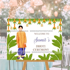 Dhoti Ceremony Sign, Hindu Dhoti Ceremony, South Indian Dhoti Ceremony ...