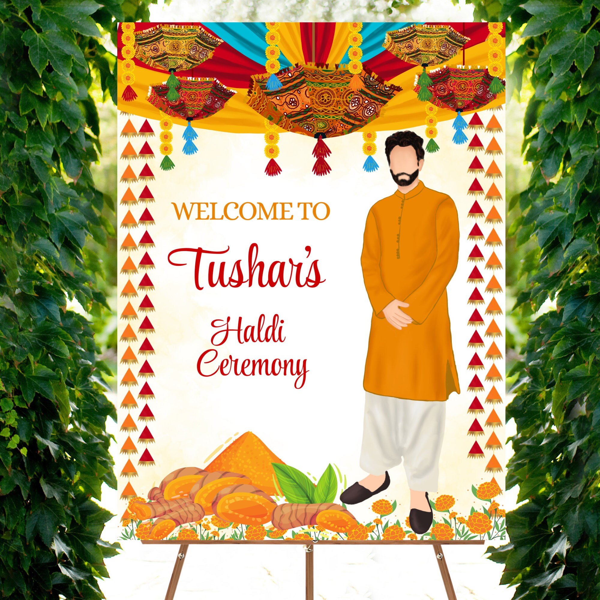 Groom Haldi Sign Haldi Welcome Sign Vatna Sign Maticoor - Etsy