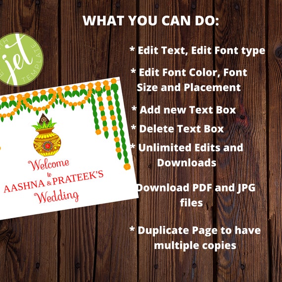 Party Supplies Paper & Party Supplies Haldi Welcome Sign Pithi Mehendi ...