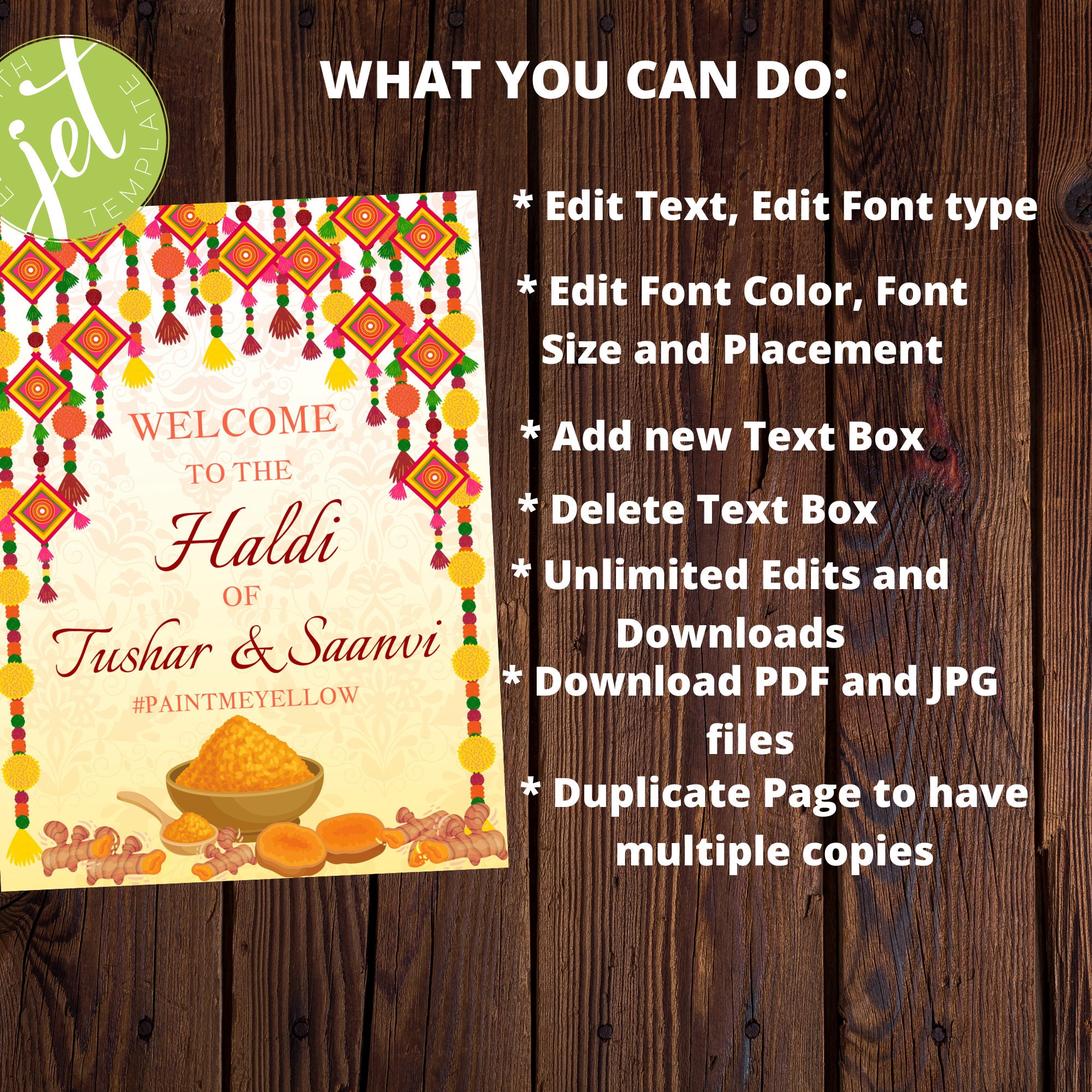 Haldi Sign Haldi Welcome Sign Vatna Sign Maticoor Sign - Etsy