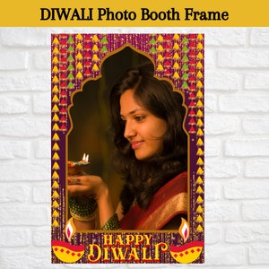 DIY Diwali Photo Booth Frame, Photo Booth Props, Festival Photo Prop ...