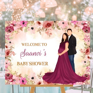 Baby Shower Sign, Parents to Be Sign, Valaikappu Sign, Seemantham ...