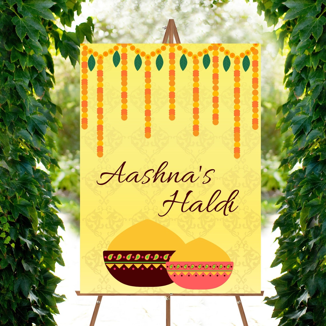Haldi Sign Haldi Welcome Sign Hindu Wedding Haldi Sign - Etsy