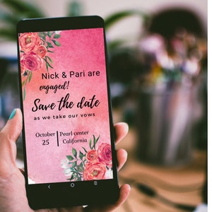 Customizable Mobile phone invite Mobile invitation E card | Etsy