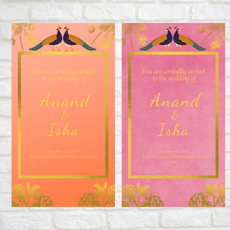 Customizable Mobile phone invite Mobile invitation E card | Etsy