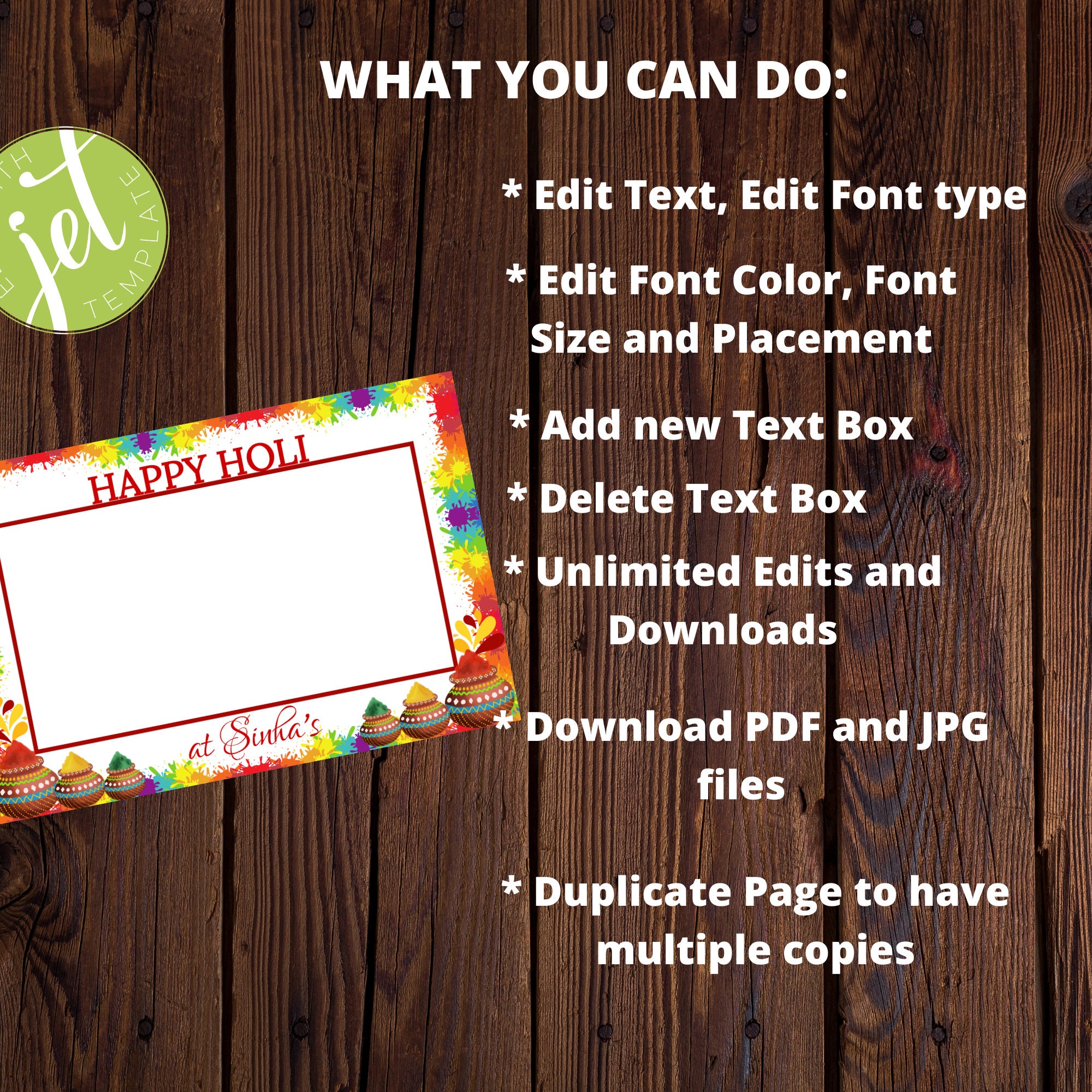 DIY Holi Photo Booth Frame Photo Booth Props Festival Photo - Etsy