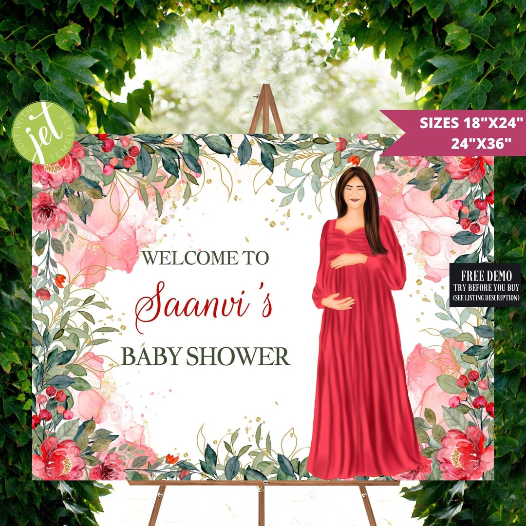 Baby Shower Sign, Mom to Be Sign, Valaikappu Sign, Seemantham Ceremony ...