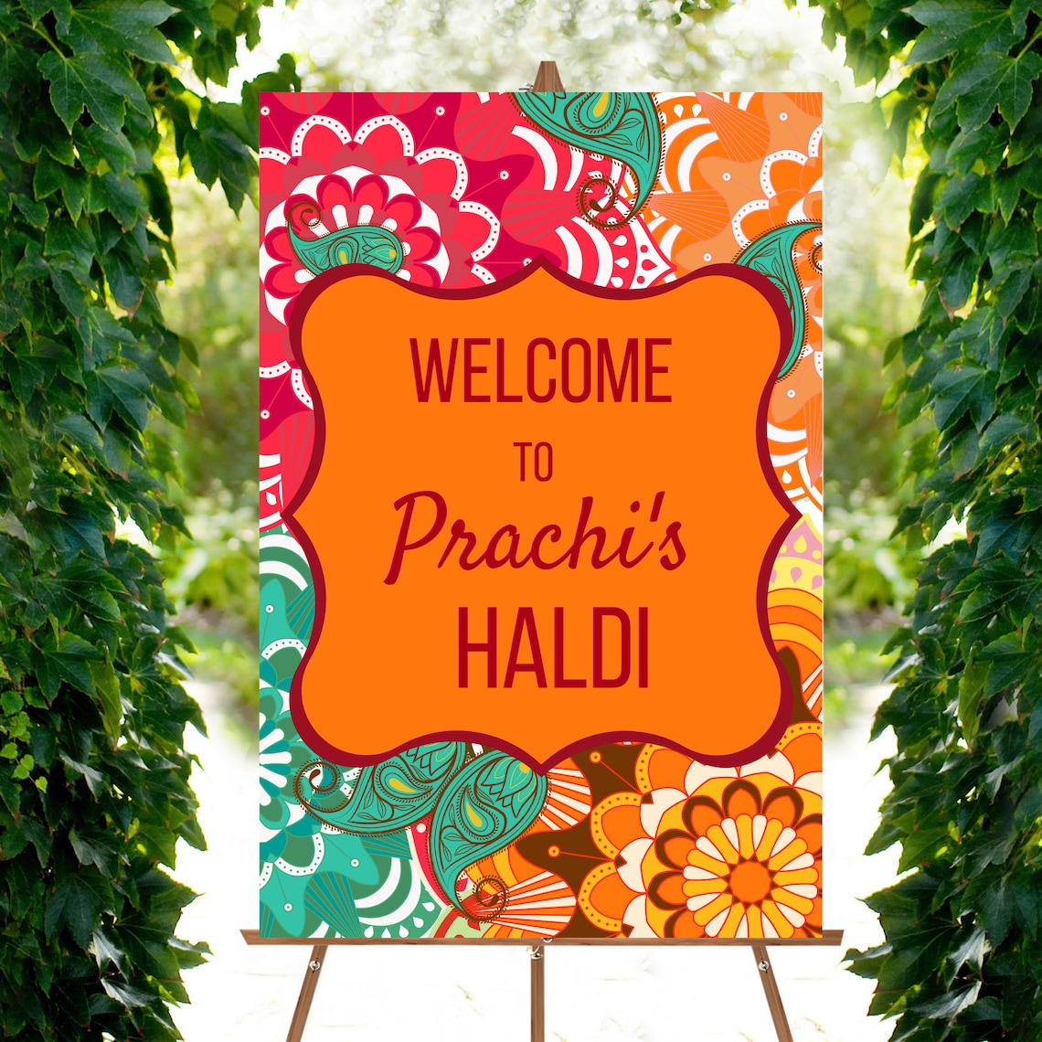 Mehendi Sign Haldi Sign Mehndi Night Sign Hindu Wedding - Etsy