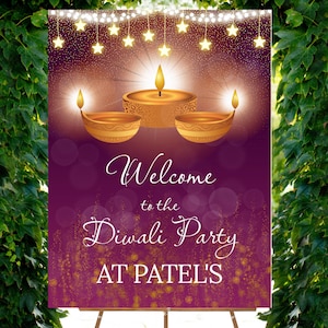 Diwali Sign, Diwali Welcome Sign, Hindu Festival Sign, Diwali Decor ...