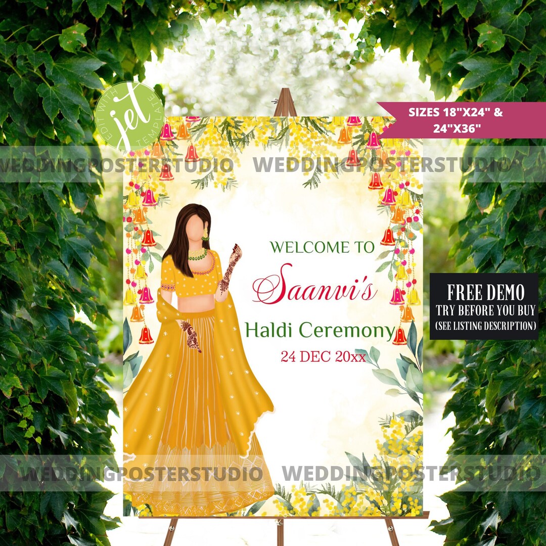 Haldi Sign, Haldi Welcome Sign, Vatna Sign, Maticoor Sign, Gaye Holud ...