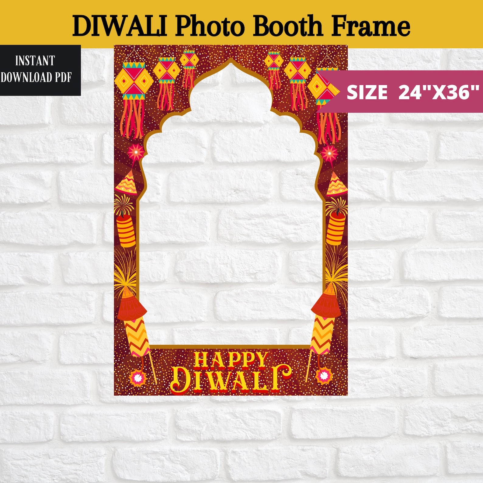 DIY Diwali Photo Booth Frame Photo Booth Props Festival - Etsy