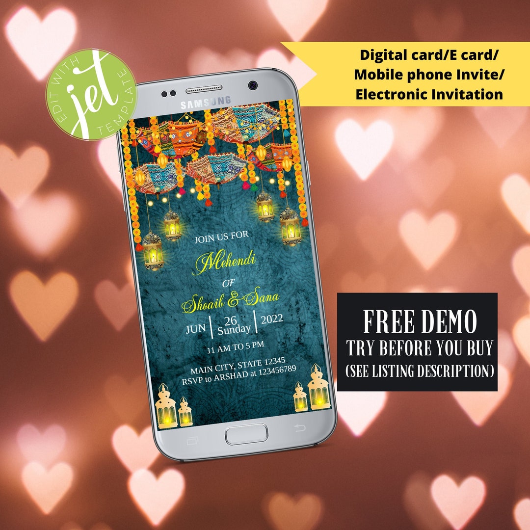 Customizable Mobile Phone Invite for Various Ocassions and Events ...