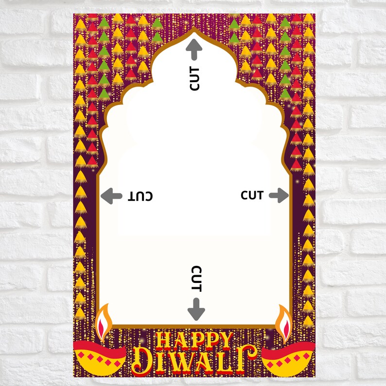 DIY Diwali Photo Booth Frame Photo Booth Props Festival - Etsy