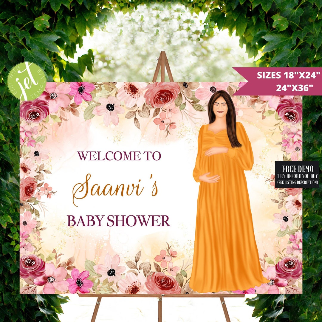 Baby Shower Sign, Mom to Be Sign, Valaikappu Sign, Seemantham Ceremony ...